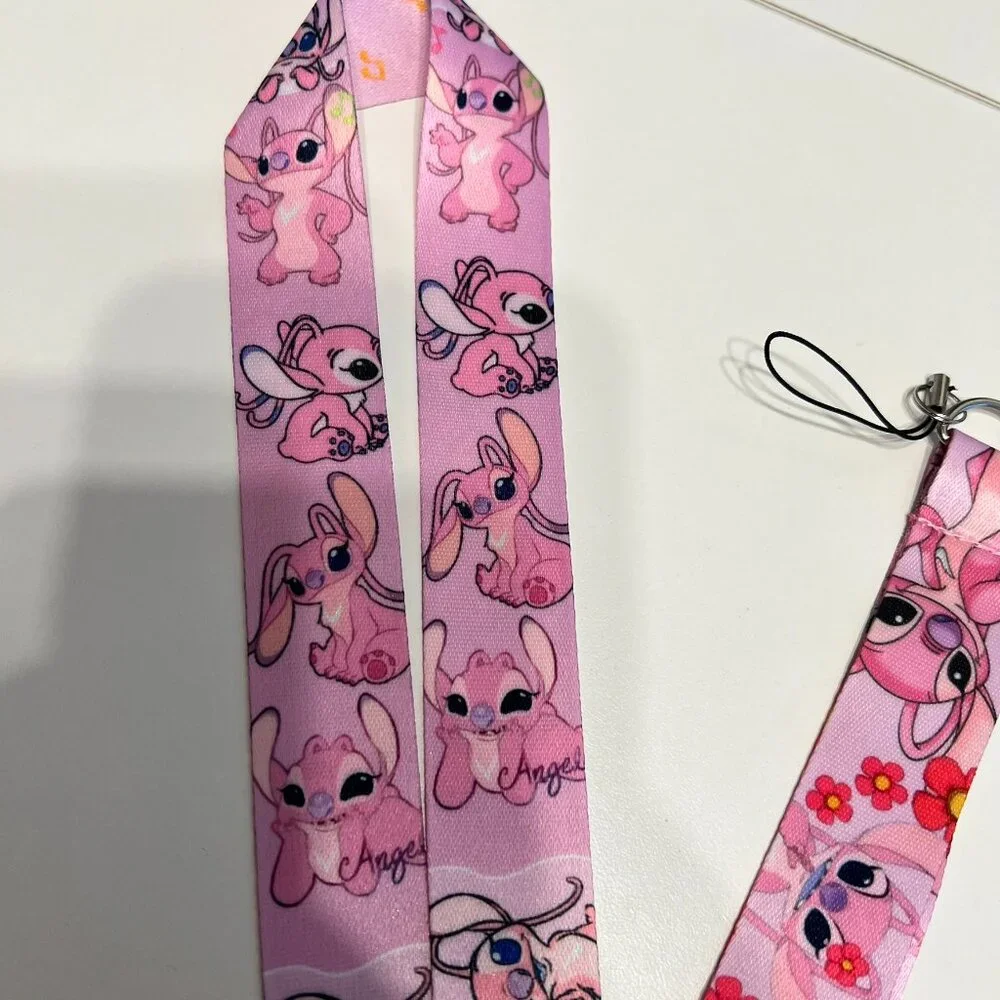 Disney | Accessories | Disney Lilo Stitch Angel Pin Trading Lanyard ...